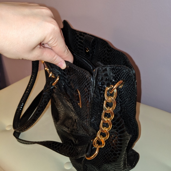 Michael Kors | Bags | Michael Kors Hamilton Python Embossed Leather ...